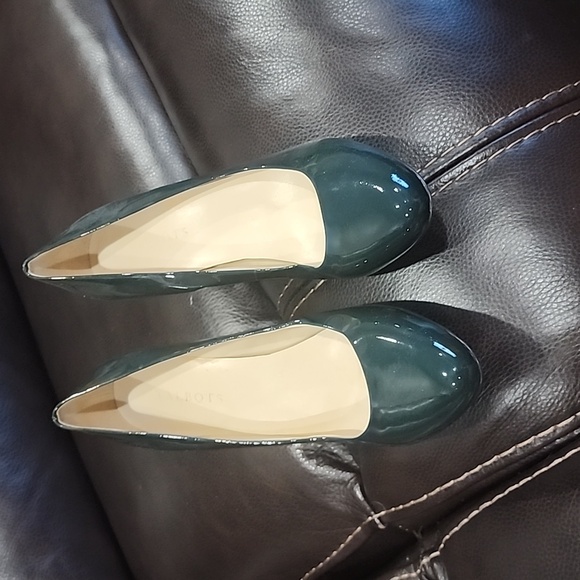 Talbots | Shoes | Talbots Alpine Green Leather Heel | Poshmark